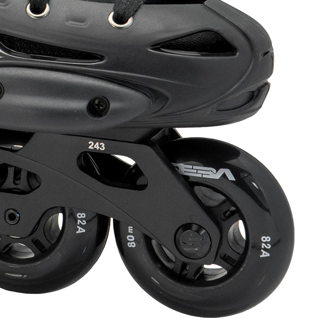 SEBA E3 80 Inline Roller Skates - Black | SkateHut