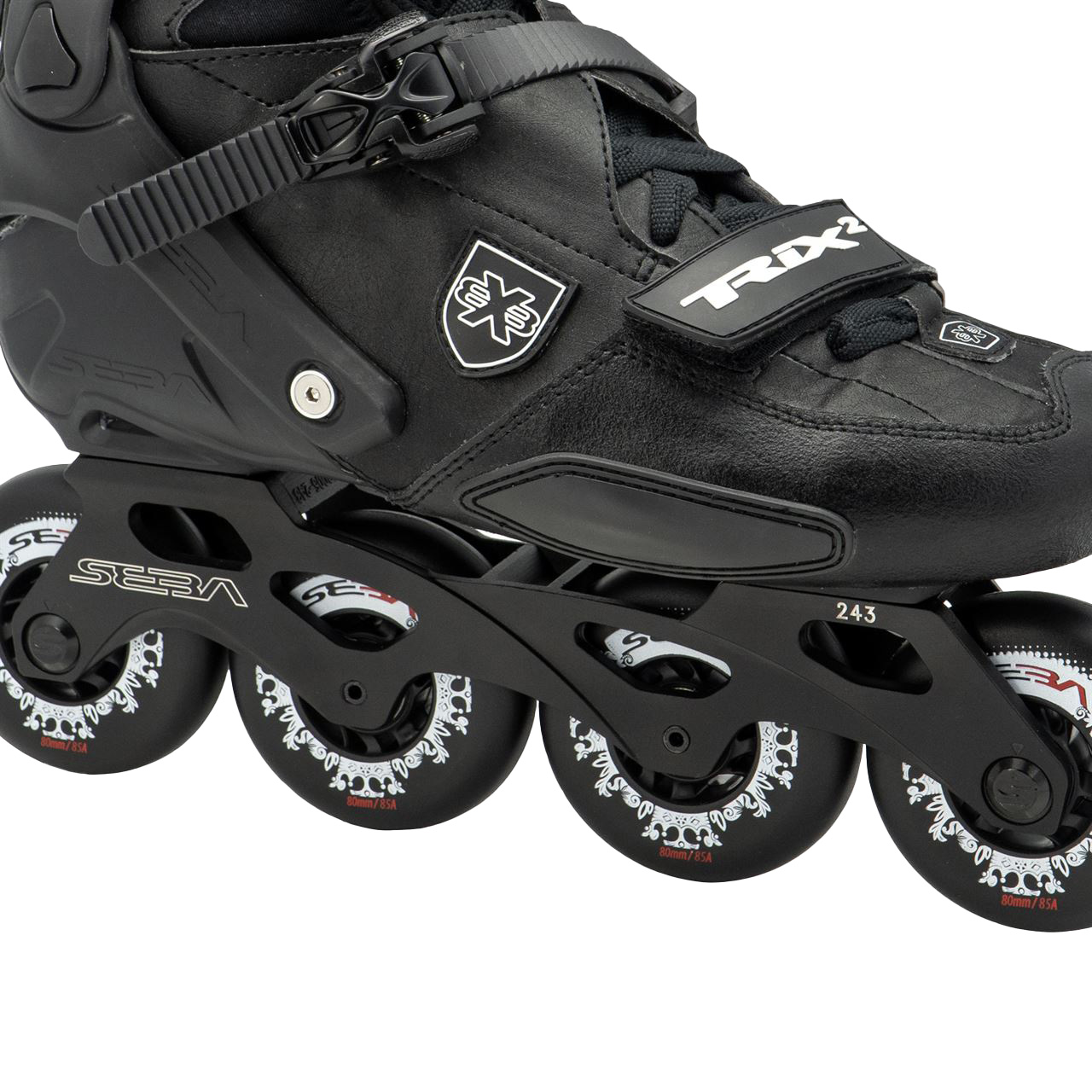 SEBA TRIX 2 80 Inline Roller Skates - Black | SkateHut