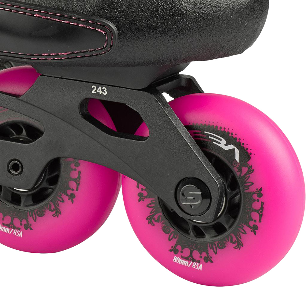 SEBA TRIX 2 80 Inline Roller Skates - Black/Pink | SkateHut