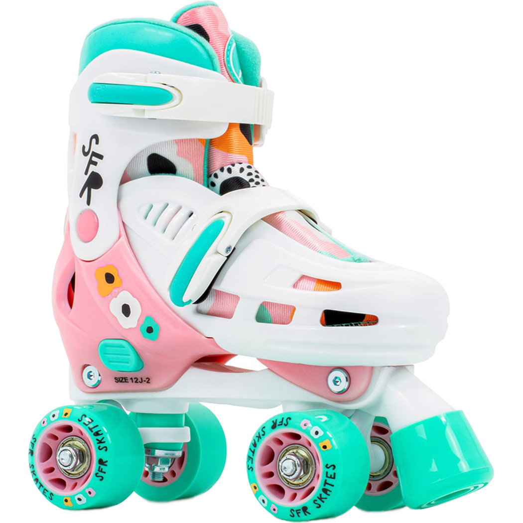 SFR Storm V Adjustable Roller Skates - Flower | SkateHut