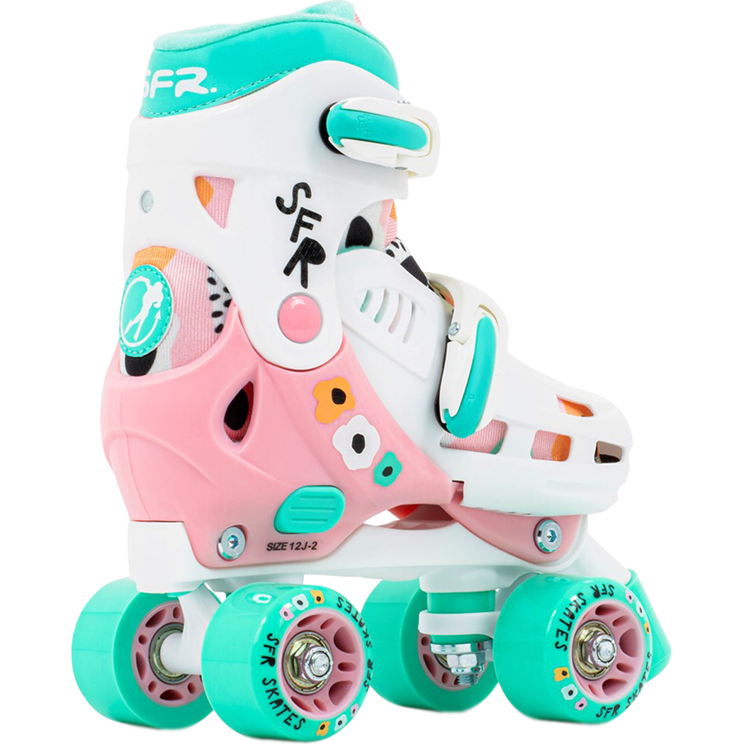 SFR Storm V Adjustable Roller Skates - Flower | SkateHut