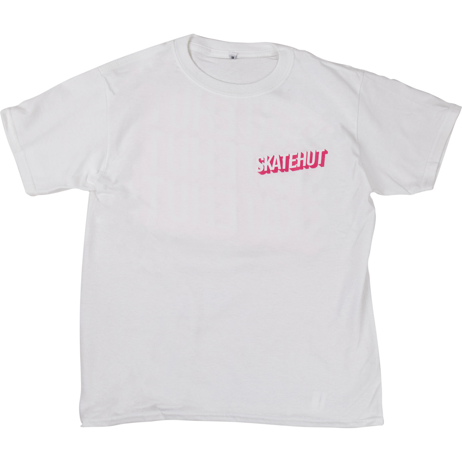 SkateHut 3D Stacked Kids T Shirt - White | SkateHut