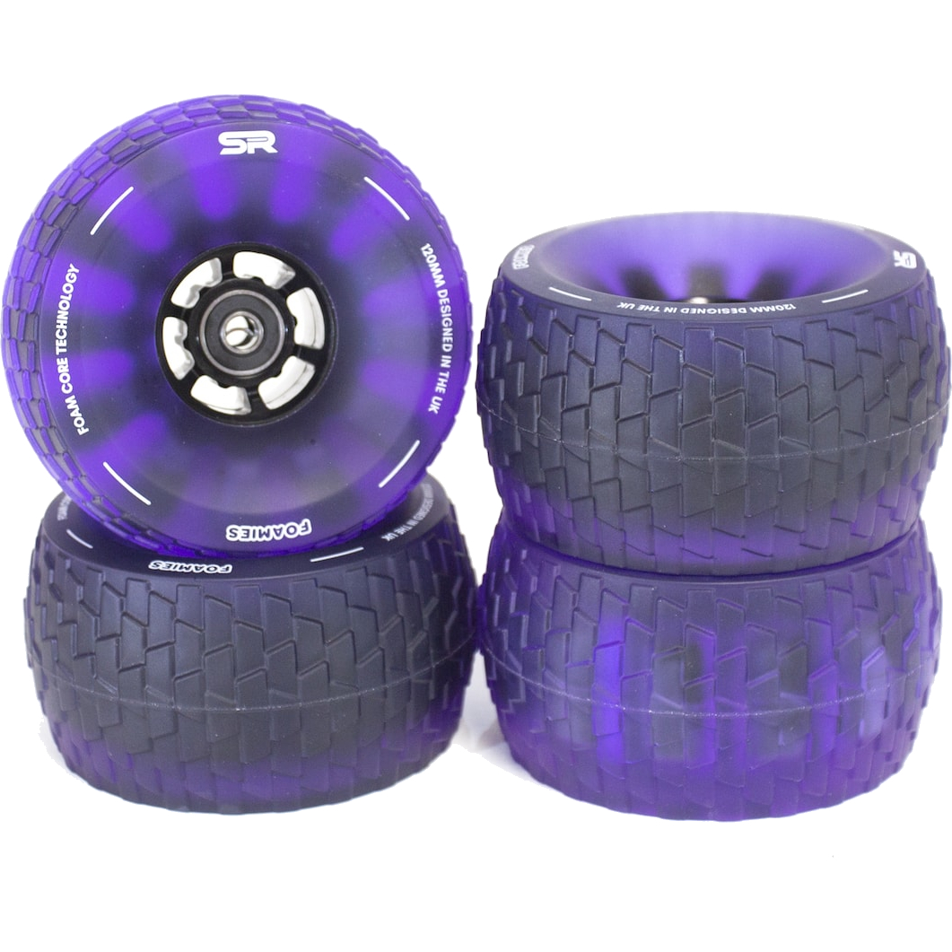 Slick Revolution Foamies 120mm (78A) Wheels - Purple | SkateHut