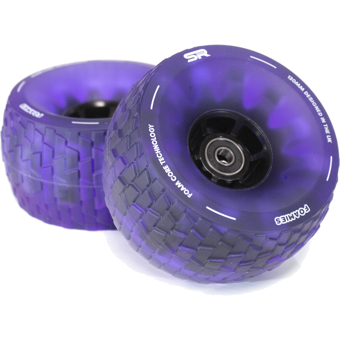 Slick Revolution Foamies 120mm (78A) Wheels - Purple | SkateHut