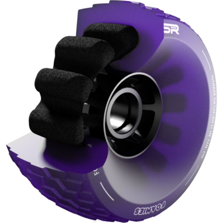 Slick Revolution Foamies 120mm (78A) Wheels - Purple | SkateHut