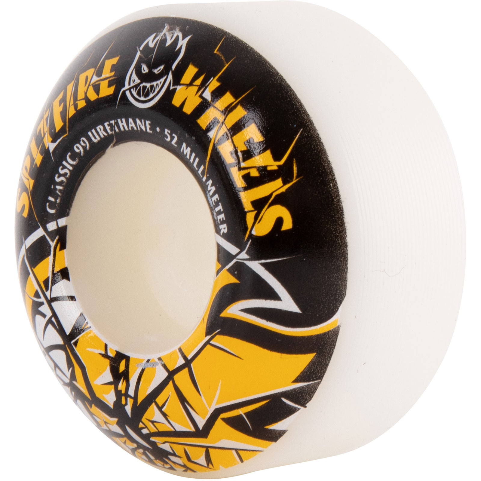 Spitfire Bighead Shattered 99 Skateboard Wheels - White 52mm | SkateHut