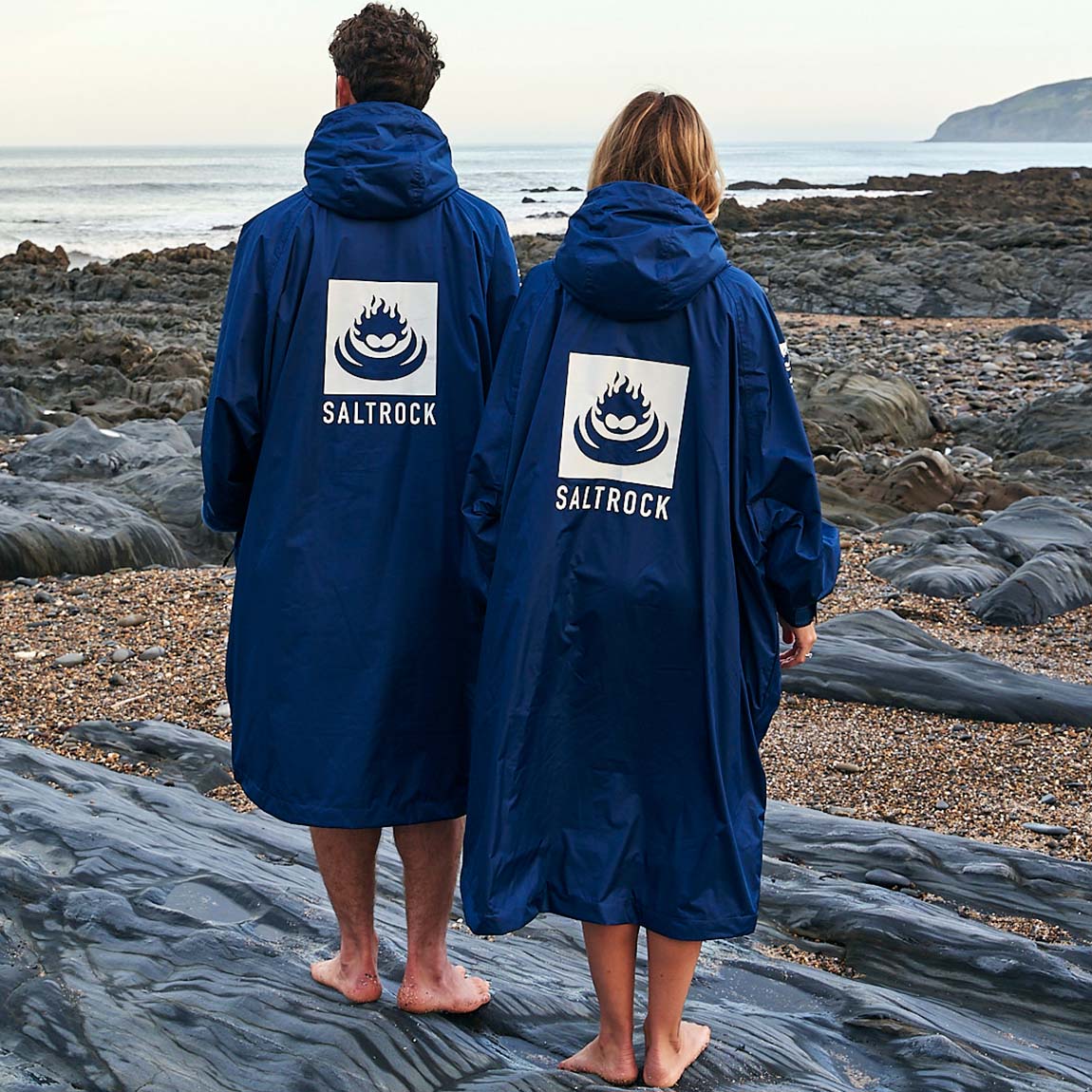 Saltrock Four Seasons Waterproof Changing Robe - Blue | SkateHut