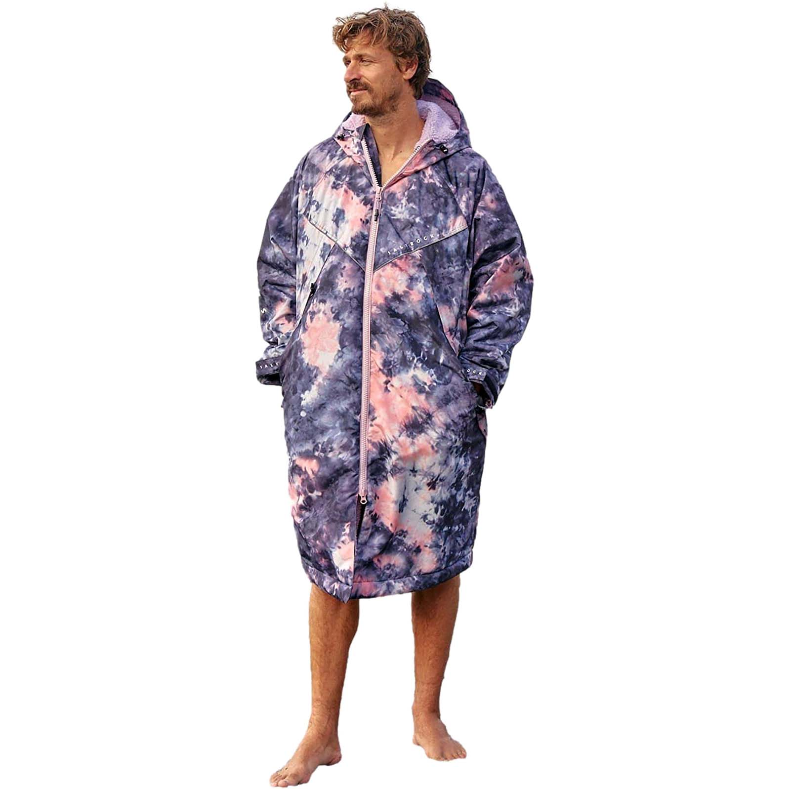 Saltrock Four Seasons Waterproof Changing Robe - Tie Dye Pink | SkateHut