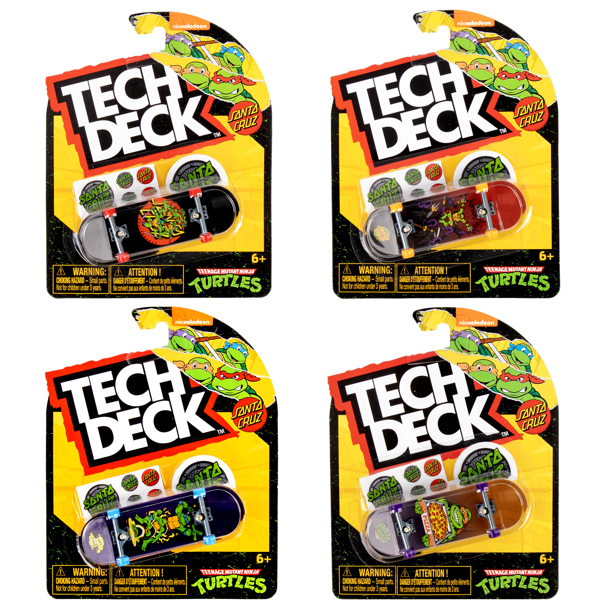 Tech Deck Santa Cruz x TMNT Fingerboard - Random | SkateHut