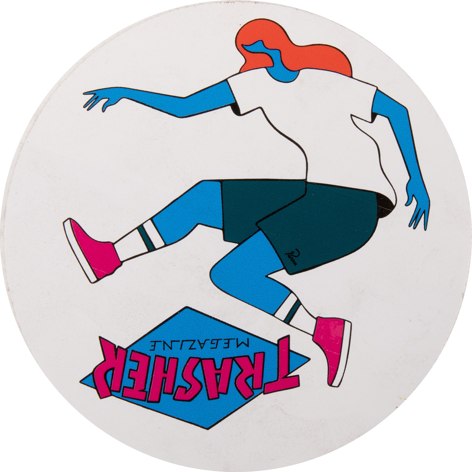 Thrasher Tre Skateboard Sticker - Multi | SkateHut