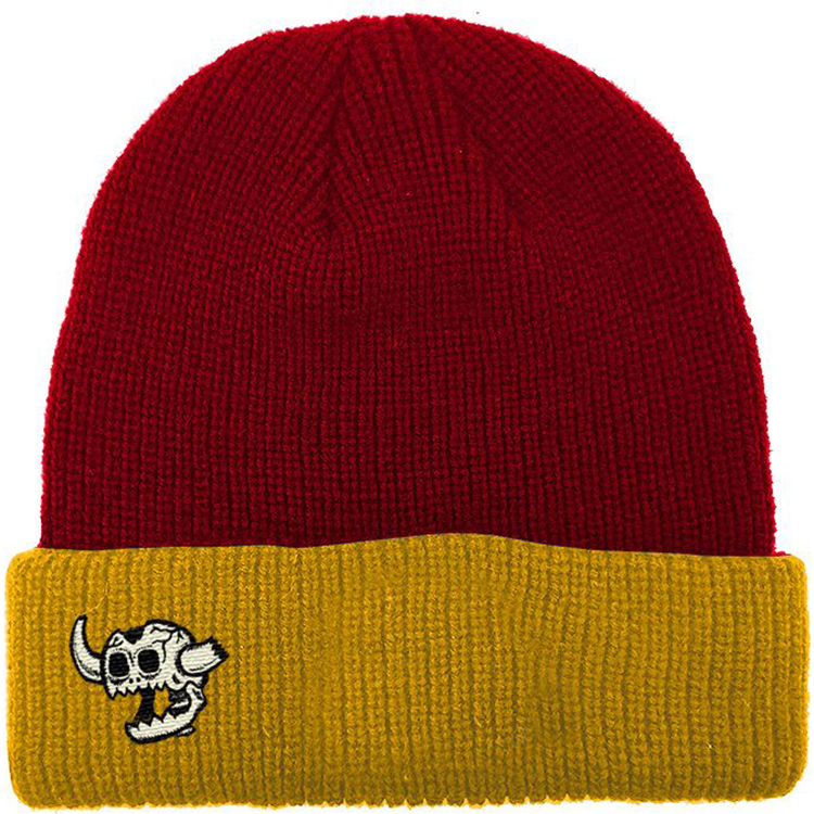 Toy Machine Dead Monster Cuff Beanie - Maroon | SkateHut