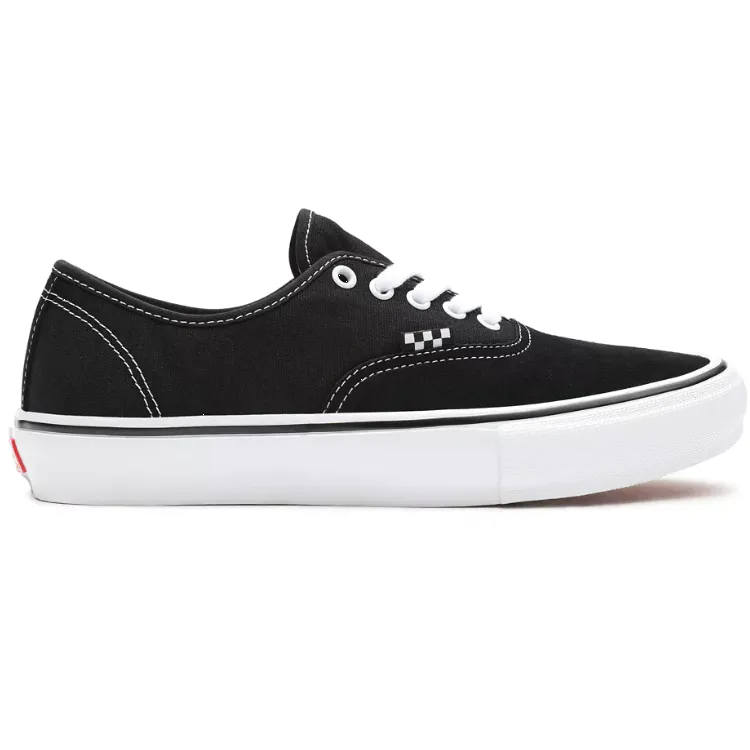 Vans Skate Authentic Skate Shoes - Black/White | SkateHut