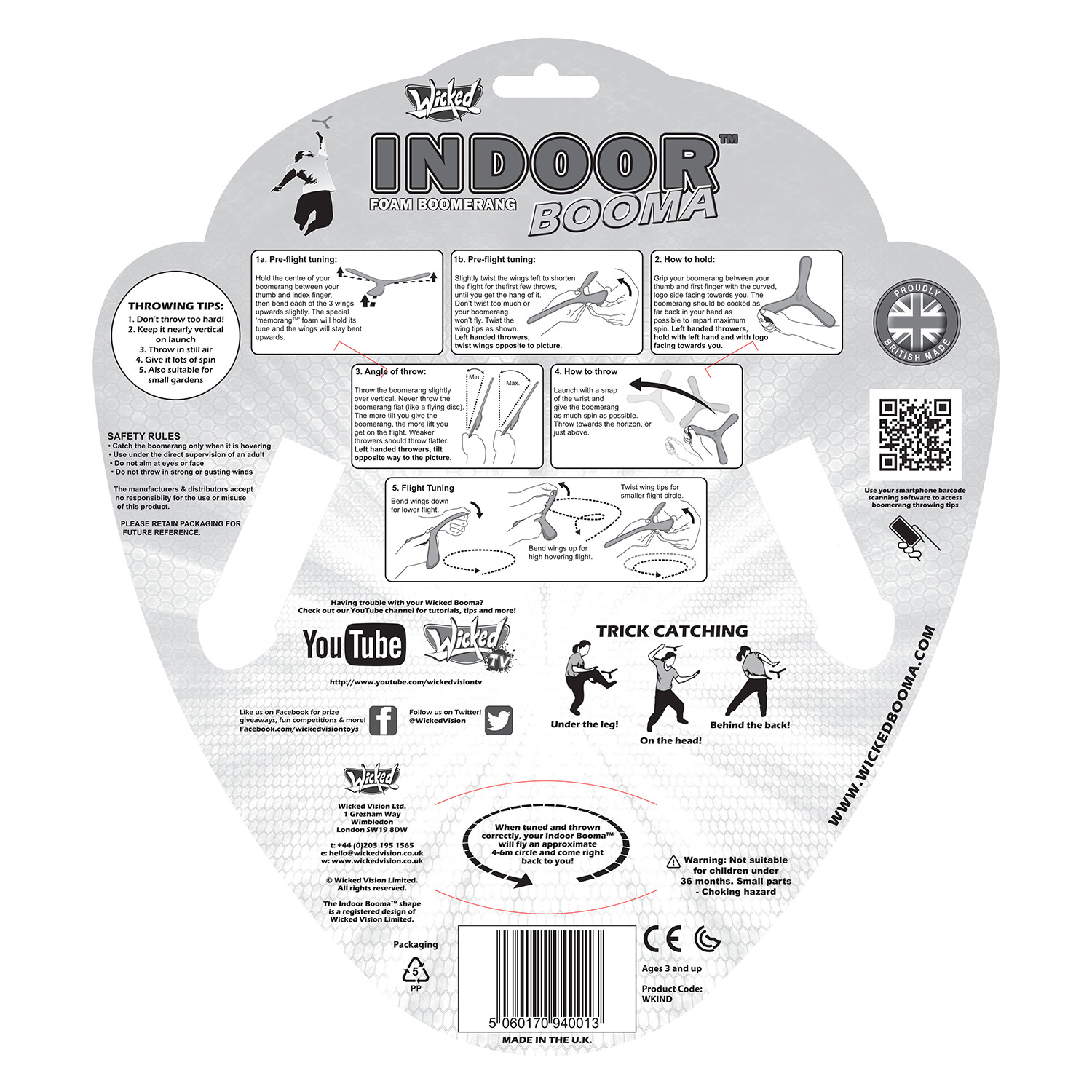 Wicked Indoor Booma Boomerang | SkateHut