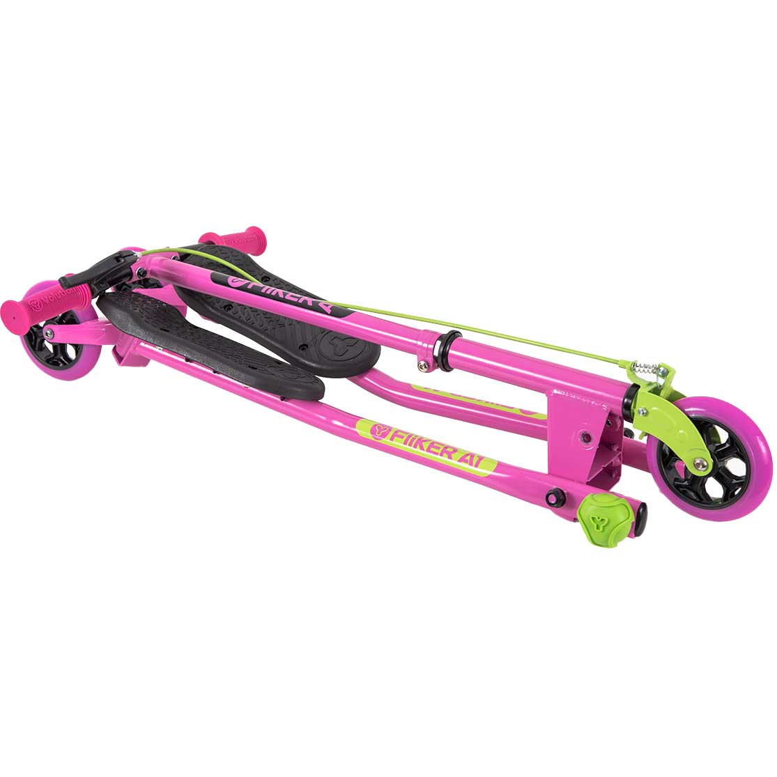 Y-Volution Y-Fliker Air A1 Fliker Scooter - Pink/Green | SkateHut