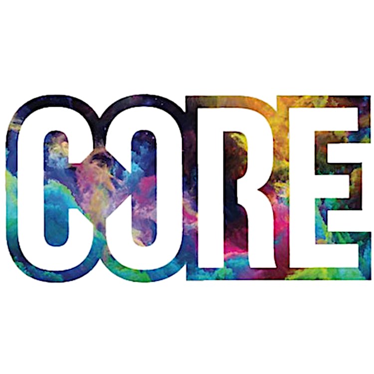 CORE Logo Sticker Neon Galaxy | SkateHut