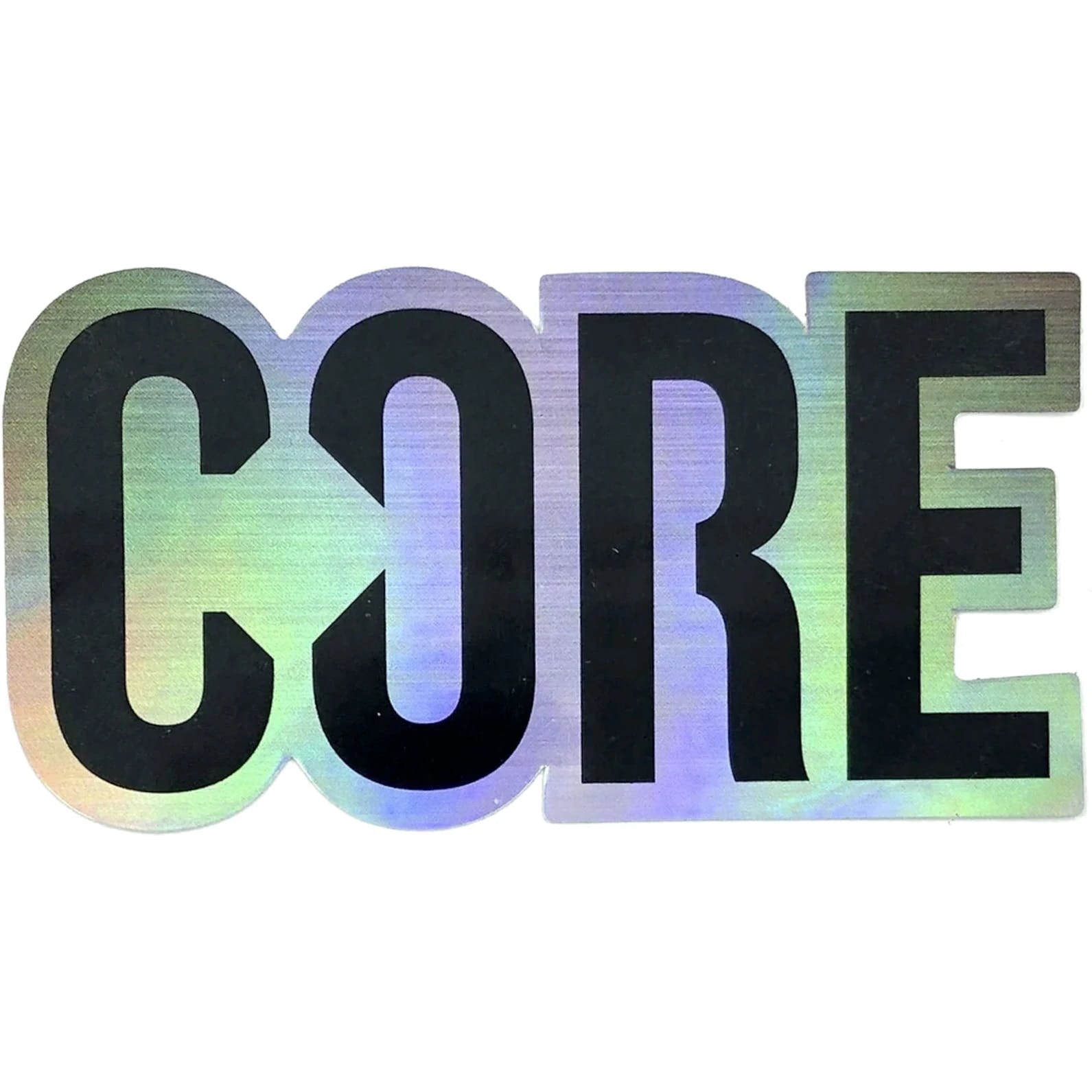 CORE Logo Sticker - Holographic Black | SkateHut