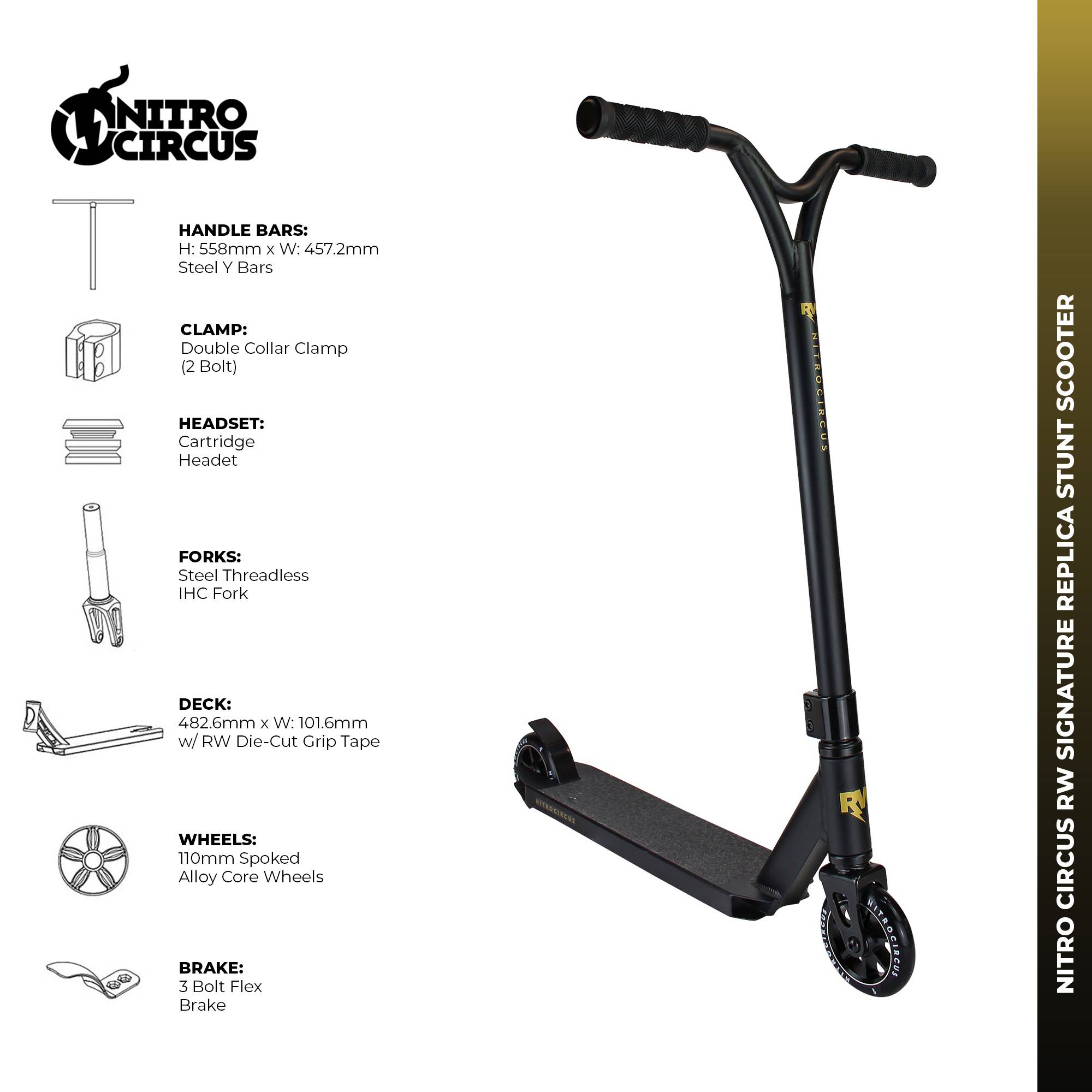 [Cosmetic Damage] Nitro Circus RW Signature REPLICA Stunt Scooter ...