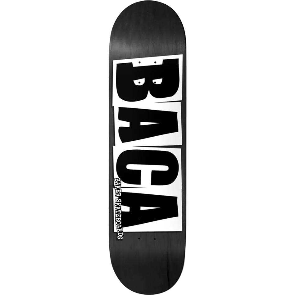Baker Baca Logo Skateboard Deck - Grey Veneer 8" | SkateHut