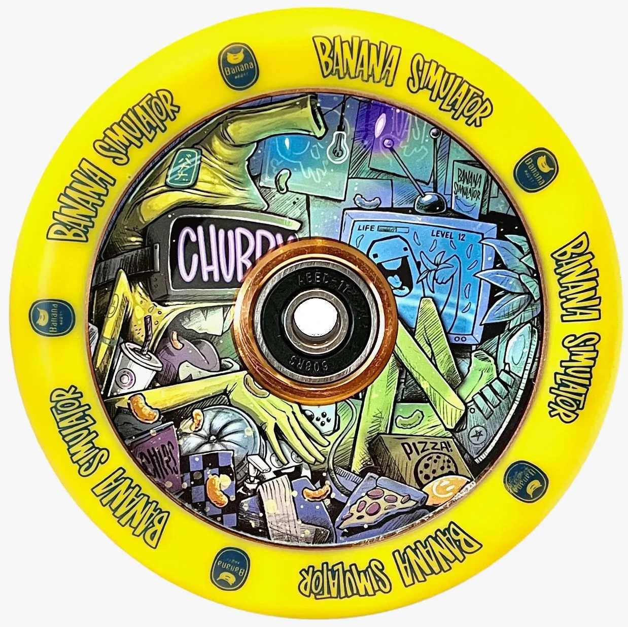 Chubby Banana Simulator 110mm Scooter Wheel - Yellow | SkateHut