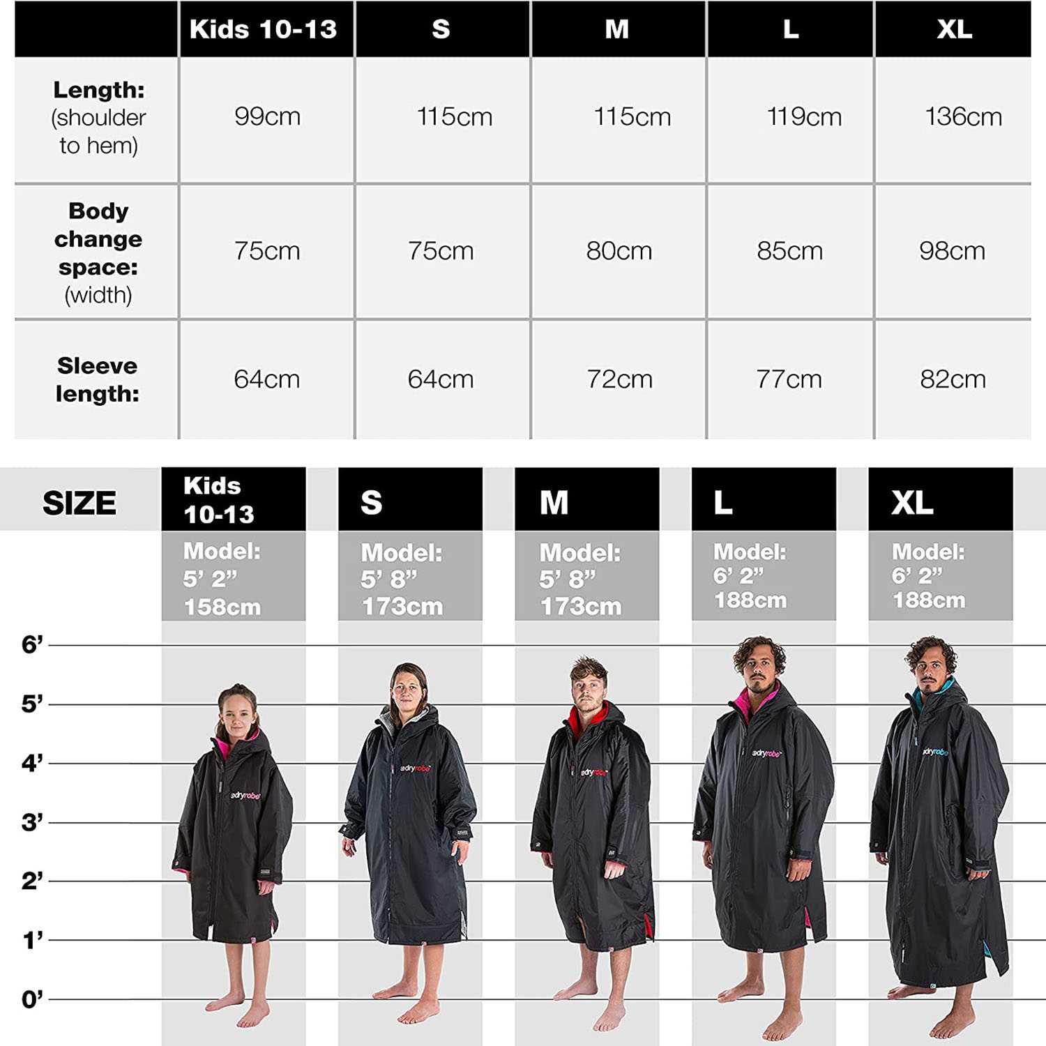 Dryrobe Advance Long Sleeve Changing Robe - Navy/Grey | SkateHut