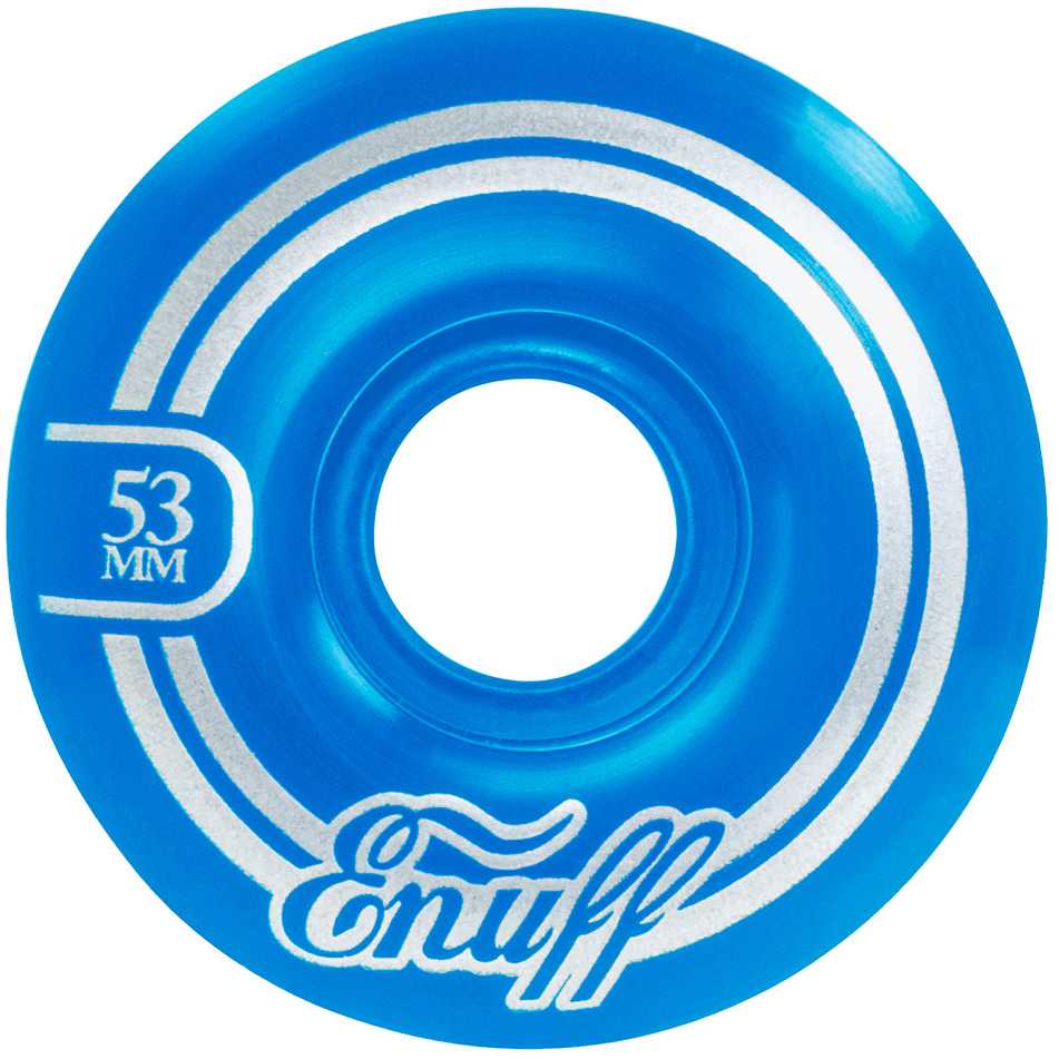 Enuff Refresher II 55D Skateboard Wheels - Blue 53mm | SkateHut