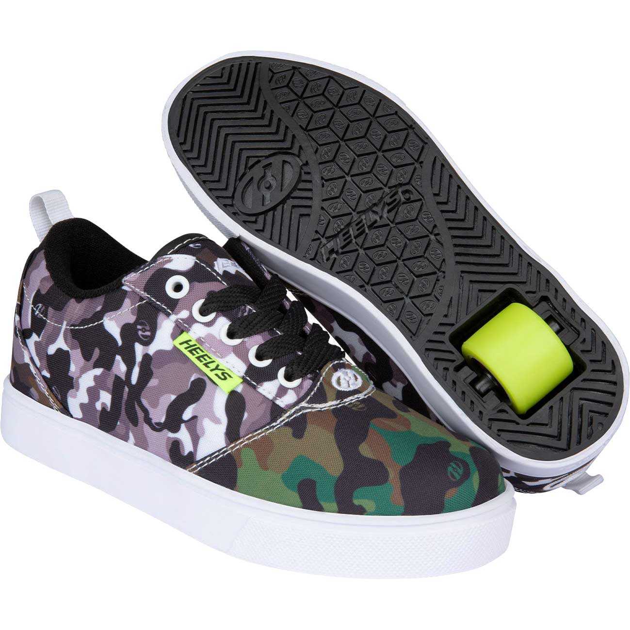 Heelys Pro 20 Prints - Black/White/Green/Grey Camo | SkateHut