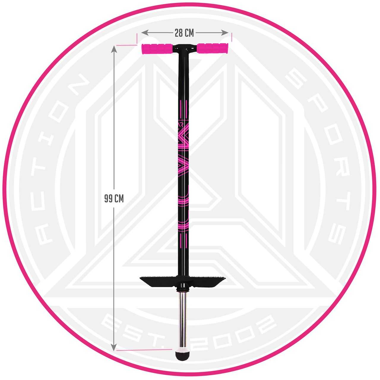 Madd Gear Pogo Stick - Black/Pink | SkateHut
