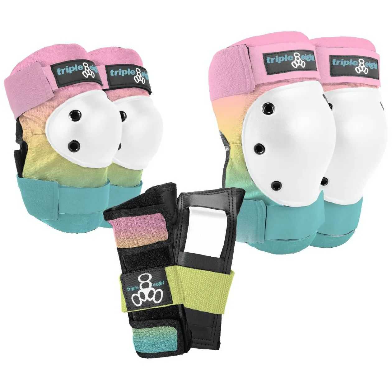 Triple 8 Saver Series 3-Pack Pad Set - Shaved Ice | SkateHut