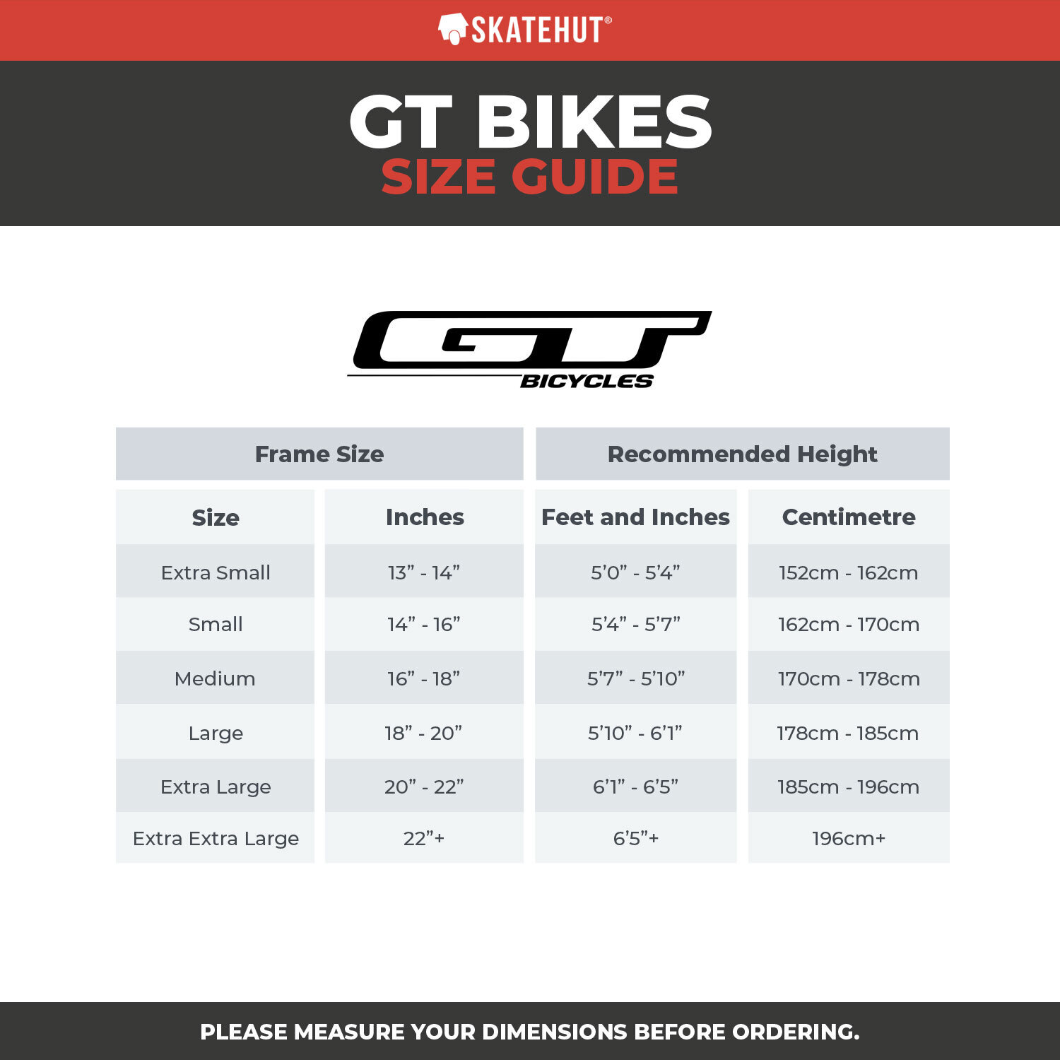 Bike Frame Size Chart Bike Frame Size Calculator » Charts For MTB,